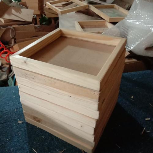Jual Frame 2D 25x25 cm minimalis bingkai kayu jati belanda tutup ...