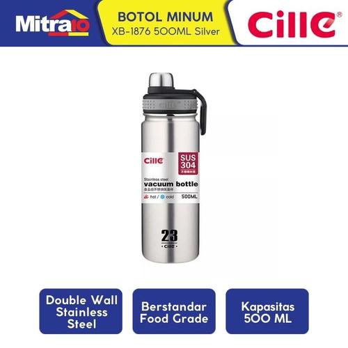 Jual Cille Botol Minum Stainless XB-1876 500 Ml Silver - Kota Bogor ...