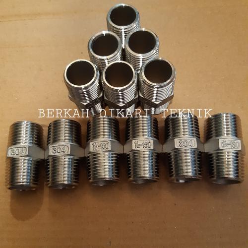 Jual Double nepel/Double nepple 1" ( inch ) ss 304 class 150 - Jakarta ...