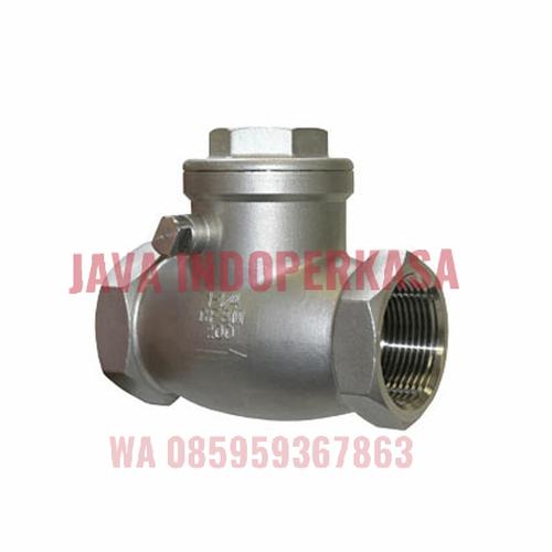 Jual cek / check valve 1 1/4" inch ss 304 / ceck valve 3 lubang ...