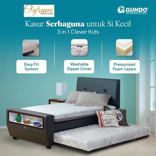 Jual Guhdo Kasur Springbed 3 in 1 Clever Kids Divan Saja - 160 x 200 ...