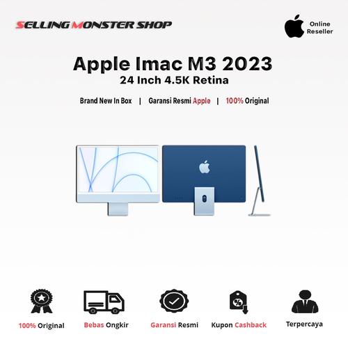 Jual Apple Imac M3 Chip 2023 24Inch Retina 4.5K - Silver, 10Core 512GB ...