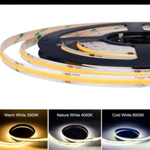 Jual Lampu LED Flexible COB Strip DC 12V Natural White 4000K 5 Meter ...