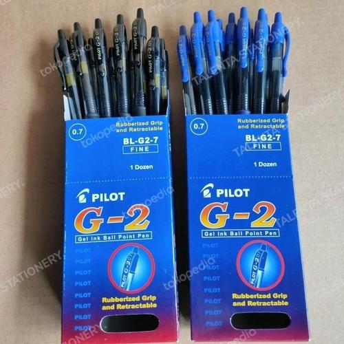 Jual Pulpen Pilot G-2 Gel Ink Ball Point Pen 0,7Mm(Bl-G2-7) - Hitam, 0 ...