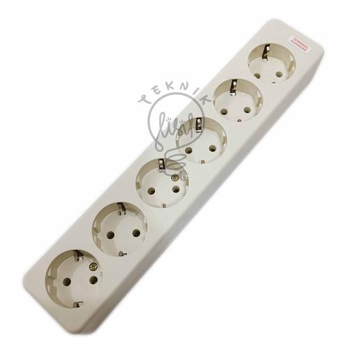 Jual STOP KONTAK PORTABLE UTICON ORIGINAL SOCKET 6 LUBANG TERMINAL ...