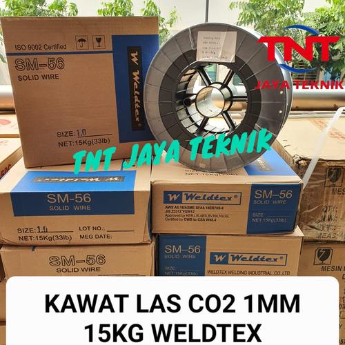 Jual KAWAT LAS MIG CO2 WELDTEX 1MM 15KG / SOLID MIG WIRE ER70S-6 1 MM ...