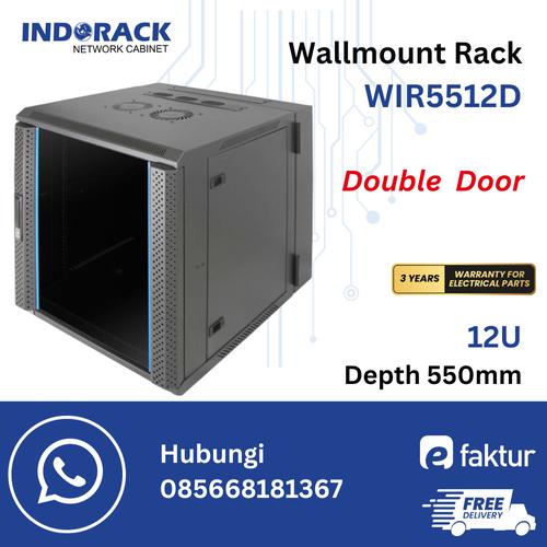 Jual Wallmount INDORACK WIR5512D Rack Server 12U Depth 550MM Double ...