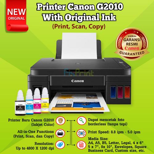 Jual Printer Canon PIXMA G2010 Ink Tank All In One - ORIGINAL INK ...