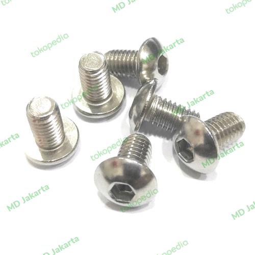 Jual Button Head S/S M6 x 10 Baut Button L M6x10 Stainless Steel - Jakarta Barat - MD Jak ...