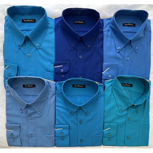 Jual DIO MARTIN - KEMEJA POLOS PRIA LENGAN PANJANG BIRU COWOK PREMIUM ...