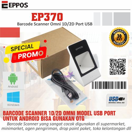 Jual EPPOS Omni Barcode Scanner 1D 2D Dimensi EP370 QRIS QRCode - Kota ...