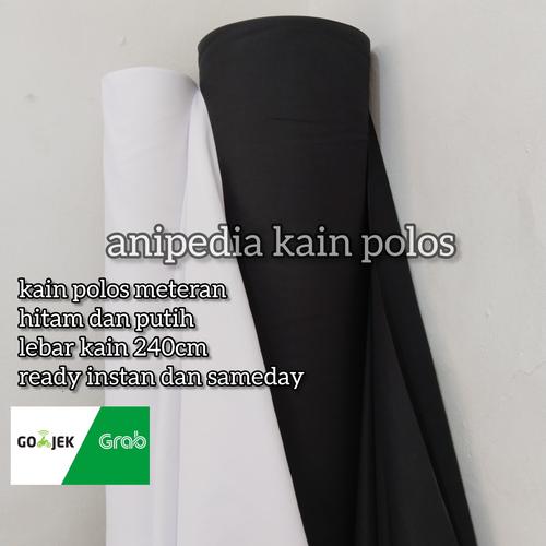 Jual KAIN POLOS METERAN HITAM LEBAR KAIN 240CM KAIN BACKGROUND ...