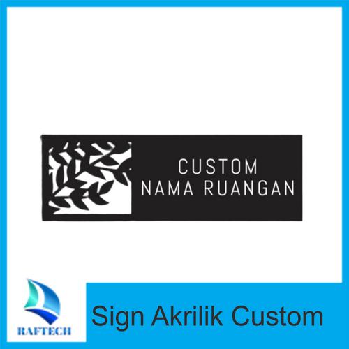 Jual Custom Nama Ruangan Signage Akrilik Sign Board Acrylic Papan Daun ...