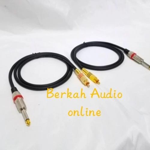 Jual kabel audio canare 10 meter jack RCA Male ke akai mono 6.5mm male ...