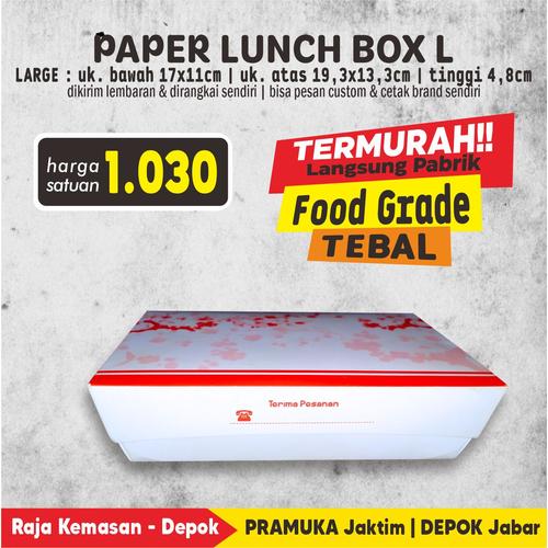 Jual PAPER LUNCH BOX, BOX MAKANAN, KOTAK MAKANAN, LUNCH BOX LARGE ...
