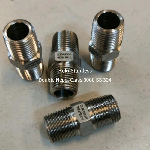Jual Double Nepel Class 3000 SS304 Drat 3/4" inch Npt - Jakarta Barat ...