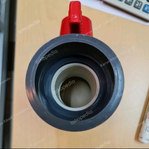 Jual Ball Valve PVC Compact Socket 21/2" inch / Stop Kran PVC - Jakarta ...