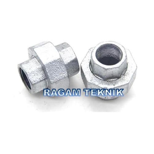 Jual Watermur 1/2" Union Socket Water Mur Moor Besi Galvanis Drat Dalam ...