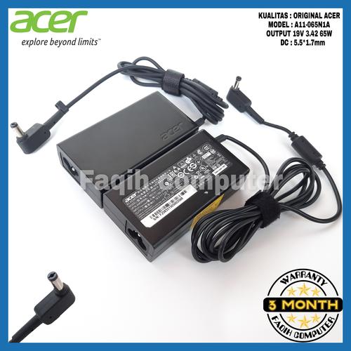 Jual Adaptor Charger Acer TravelMate P2 P249-G2-M 19V 3.42A 65W 5.5x1 ...