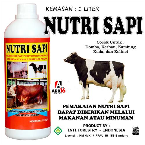 Jual NUTRI SAPI – Suplemen Probiotik Ternak 1 Liter | Sapi, Kambing ...