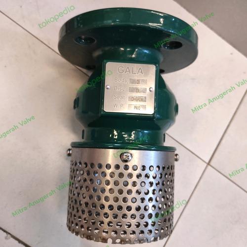 Jual Foot Valve Gala Cast iron Flange JIS10K 4"inch - Foot Valve jis10k ...