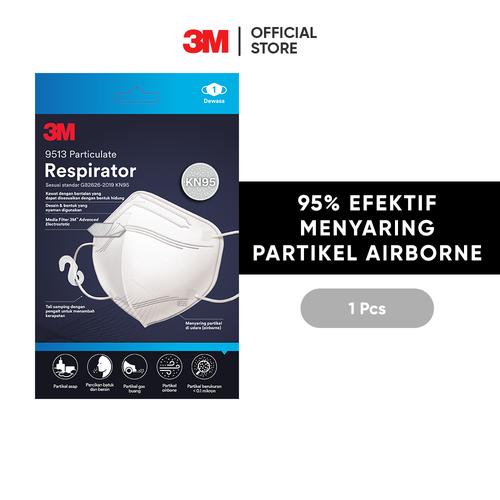 Promo 3M Masker 9513 Particulate Respirator KN95 Putih - Pack - Kota ...