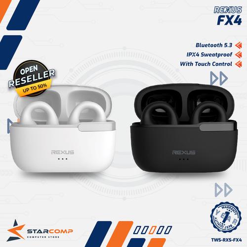 Jual TWS Rexus FX4 Earphone True Wireless Bluetooth Headset - Rexus FX ...