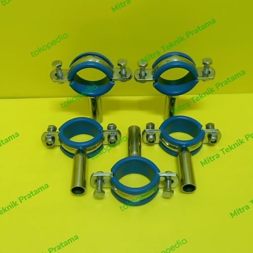 Jual Pipe Hanger / Clamp Pipa Holder Sanitary 3 inchi Clamp Gantung ...