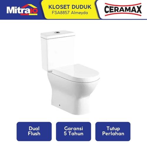 Promo Ceramax Closet Duduk Dua Bagian Almeyda FSA8857 Putih Cicil 0% 3x ...