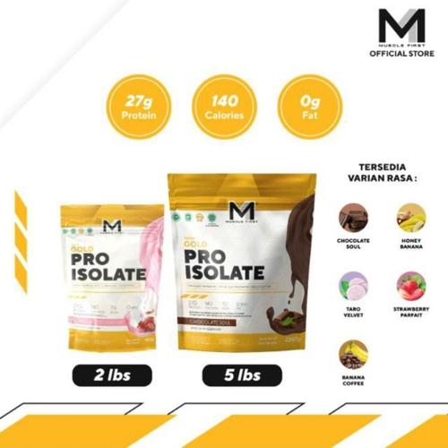 Jual PRO ISOLATE MUSCLE FIRST GOLD SERIES WHEY PROTEIN 2LBS 900G 25 ...