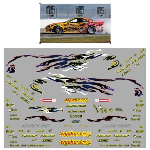 Jual Sticker Decal Mini RC Drift Livery S15 Adam LZ 1/28 1/24 1/10 ...