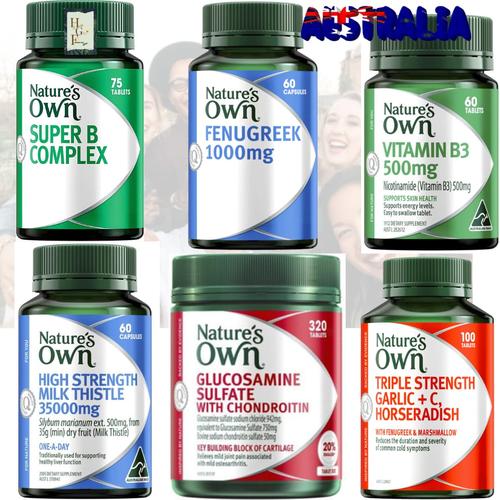 Jual Nature's Own Vitamin B3 500mg 60 Tablets - OWN VITB3 - Kota ...