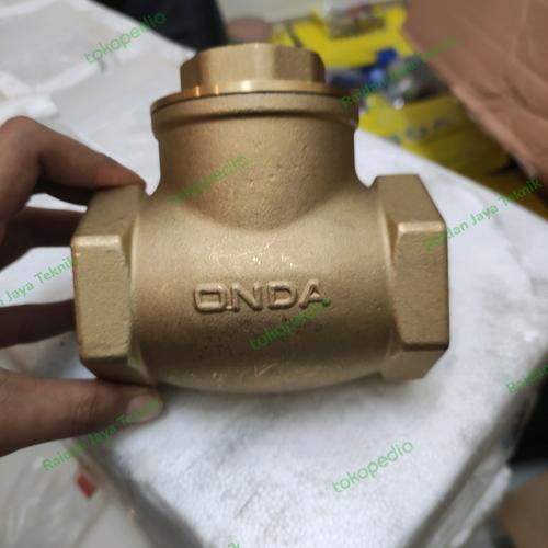 Jual Check Valve Onda 4"inch kuningan / swing check valve - Jakarta ...