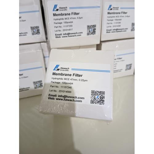 Jual MCE Membrane Filter Hydrophilic 47mm 0,22um HAWACH Isi 100pcs/pak ...