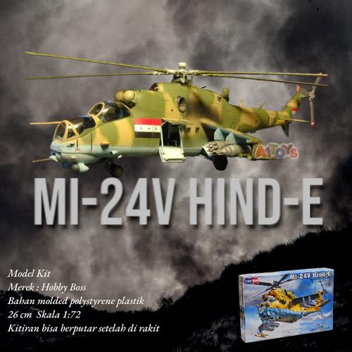 Promo Model Kit miniatur helikopter Mi-24V Hind-E Hobby Boss 26 cm 1:72 ...
