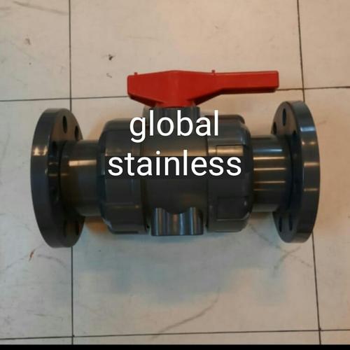 Jual Ball valve pvc jis 10k 4"inch / True union ball Upvc Flange DN100 ...