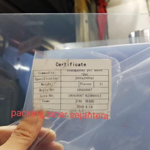 Jual plat pvc clear 5mm 122cm x 244cm ( pvc clear bening ) - Jakarta ...