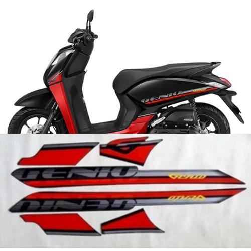 Jual STRIPING STANDAR HONDA GENIO HITAM MERAH 2023 CBS - Kab. Magelang ...