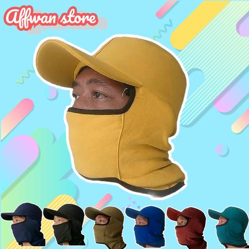 Jual topi masker jepang topi serba guna - Hitam, All Size - Kab ...