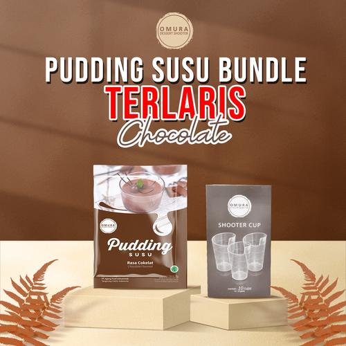 Jual [BUNDLE] Omura Dessert Pudding Susu Chocolate / Cokelat & Shooter ...