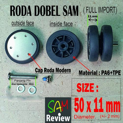 Jual Roda Koper Double Wheel 50mm x 11mm MR SPEED Full Import - Kota ...