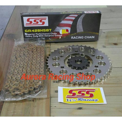 Jual Girset - Gear Set SSS 428 Yamaha Xabre - R 15 + Rantai Hsbt - 13 ...