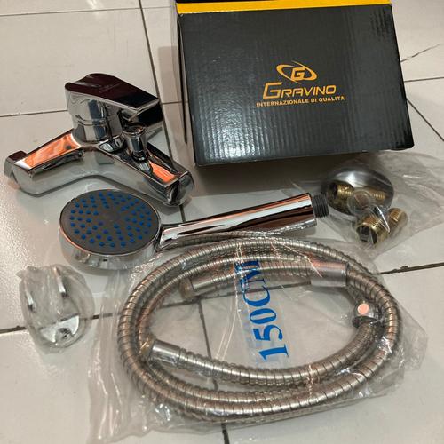 Jual Kran Bakip Plus Shower GRAVINO Keran Bathtub Air Panas Dingin ...