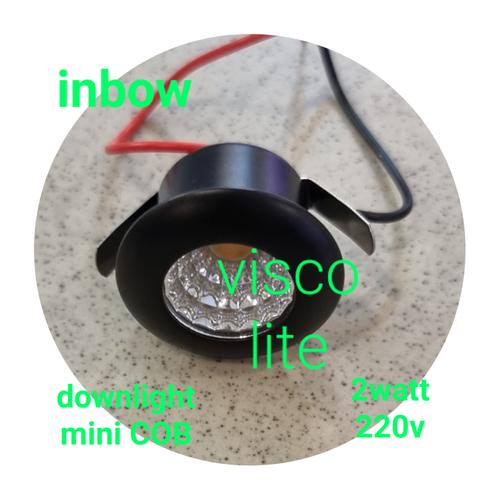Jual downlight led mini 2w 2watt / spot light plafon lemari led 2 watt ...
