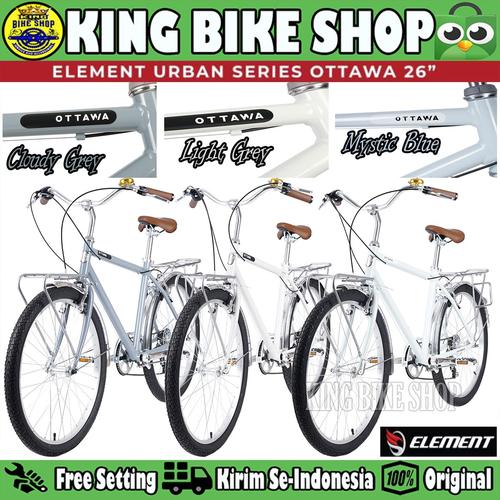 Jual Sepeda Commuter ELEMENT OTTAWA 26 Inch Urban Classic City Bike ...