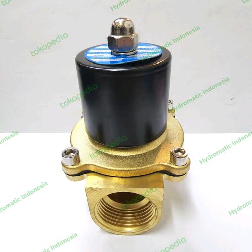 Jual SOLENOID VALVE 2 WAY KUNINGAN DRAT 1" INCH AC220V/DC24V (NC) - Jakarta Barat - Hydromatic ...