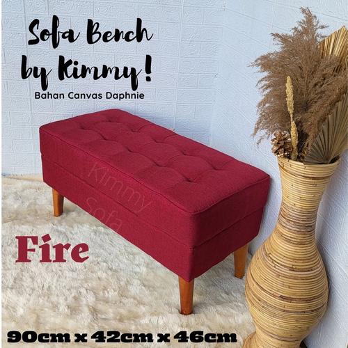 Jual Kursi Sofa Stool Puff Bench / Stool Panjang Minimalis Aesthetic ...