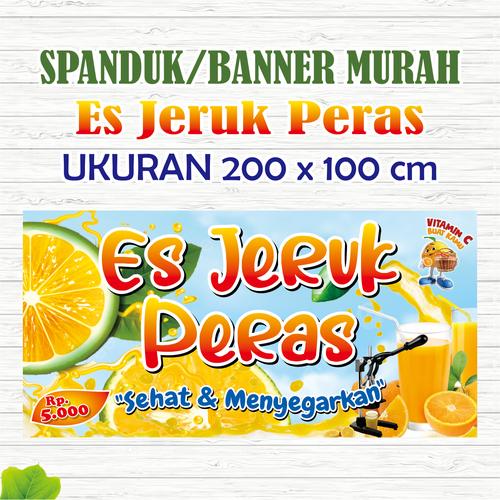 Jual Spanduk Banner Es Jeruk Peras - A_200 x 100 cm, Hires 280 Gram ...