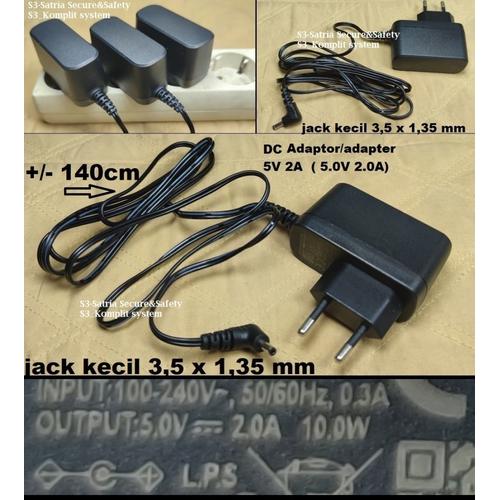Jual adaptor 5v 2a jeck dc kecil 3,5mm jack 3.5mm jac 3.5 mm 3,5 3 ...