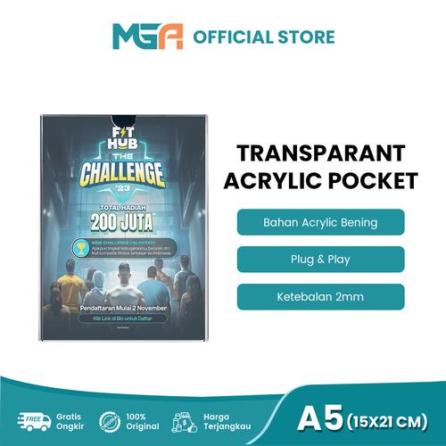 Promo ACRYLIC POCKET FRAME / AKRILIK THICKER / AKRILIK BROSUR A5 ...